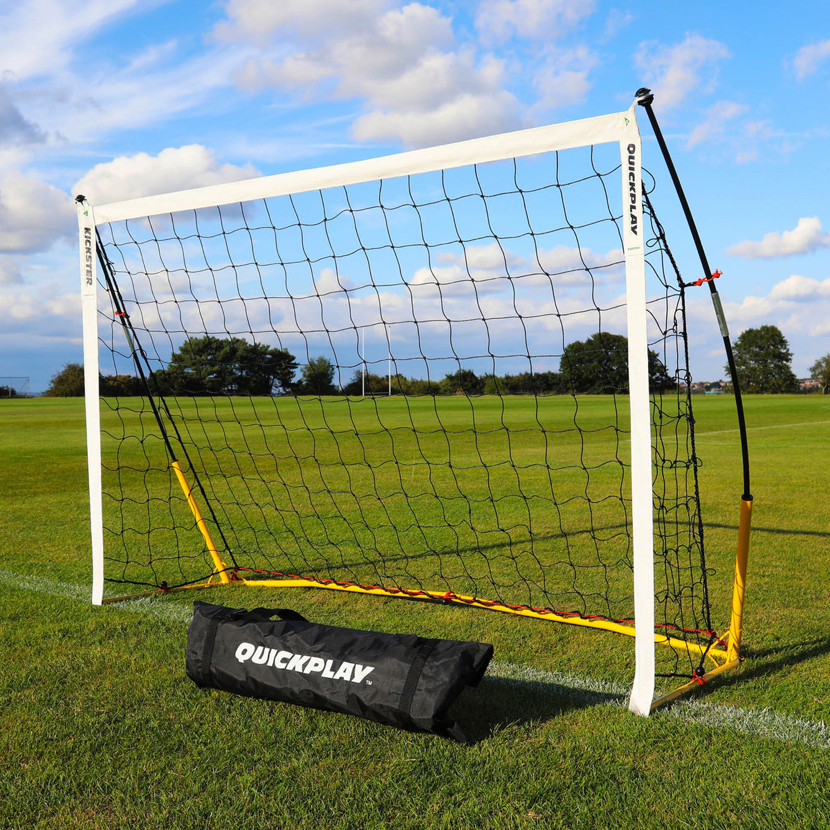 Kickster 6×4′ Portable Football Goal – Yellow Edition