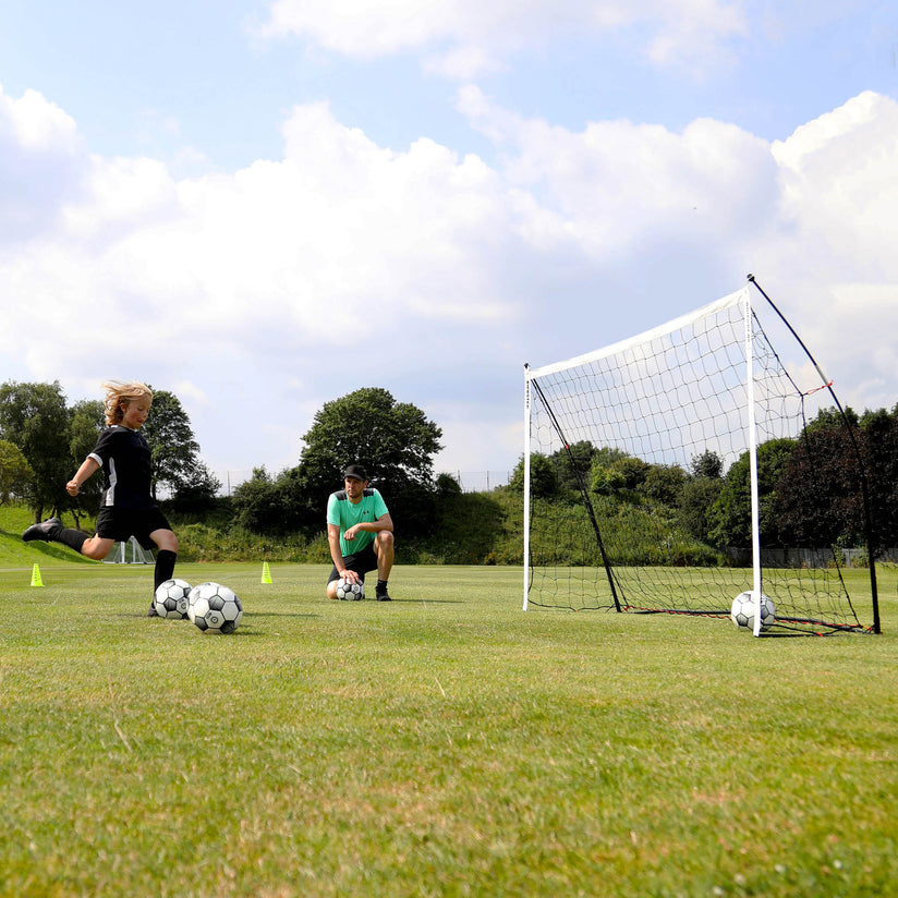 KICKSTER 12x6' Portable Football Goal | 90 Second Setup