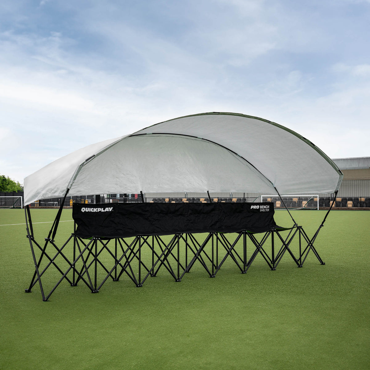 6-Seat Pro Bench Shelter with Canopy – Team Substitutes Seating