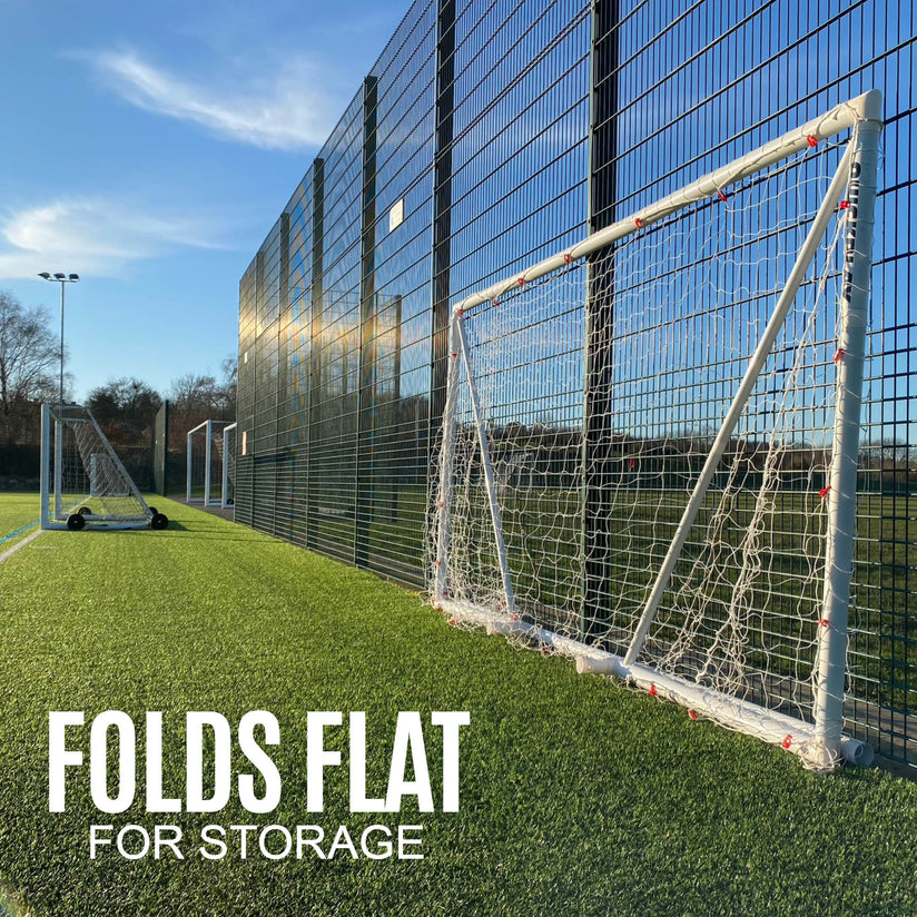 Q-FOLD Folding Football Goal - 16x7ft